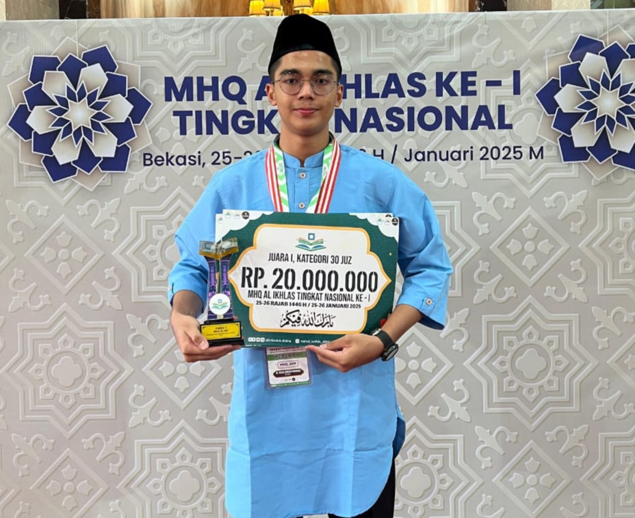Mahasiswa UIN Ar-Raniry Syaqi Raih Juara MHQ Nasional di Jawa Barat